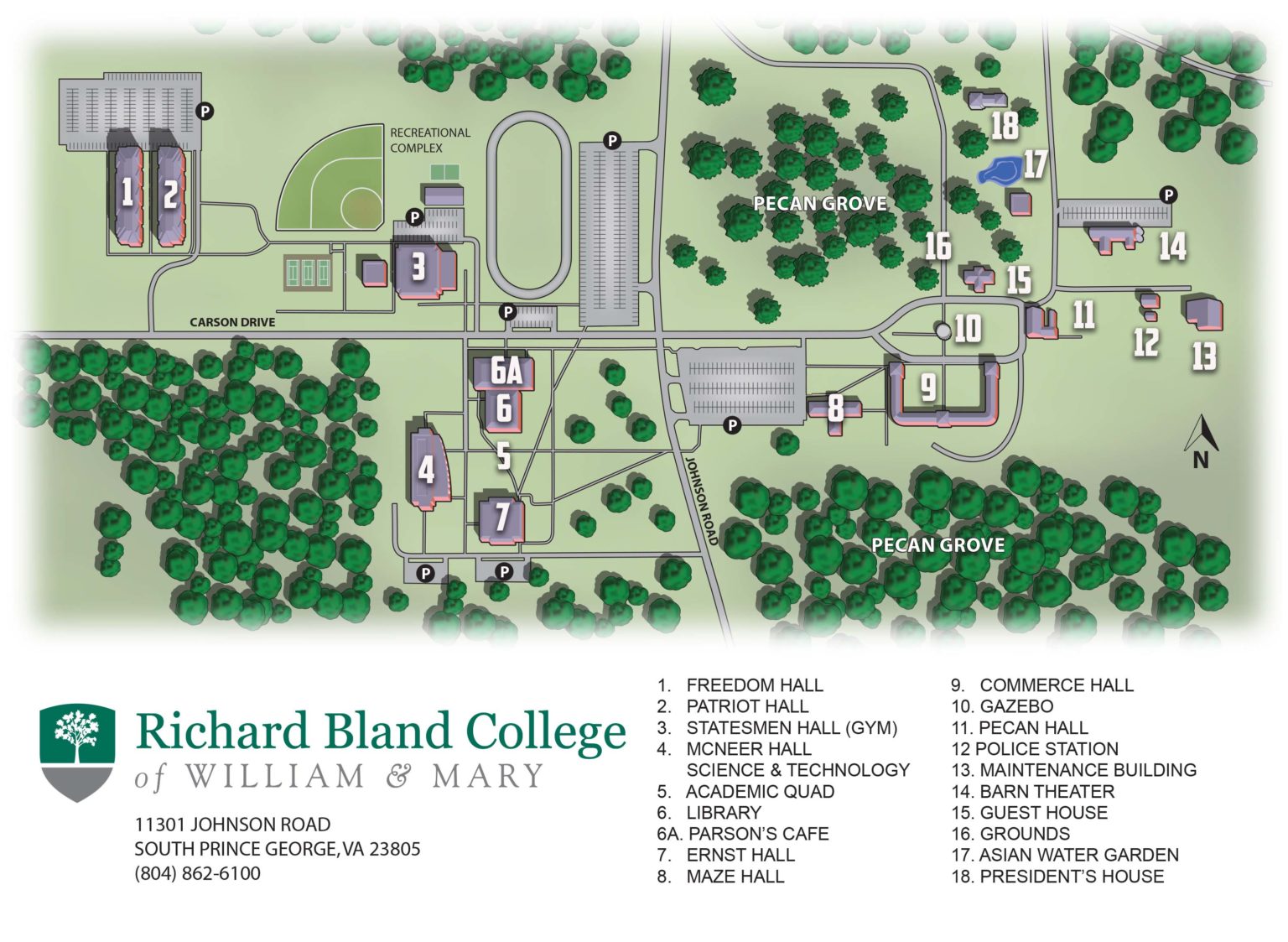 Campus Map | Richard Bland College