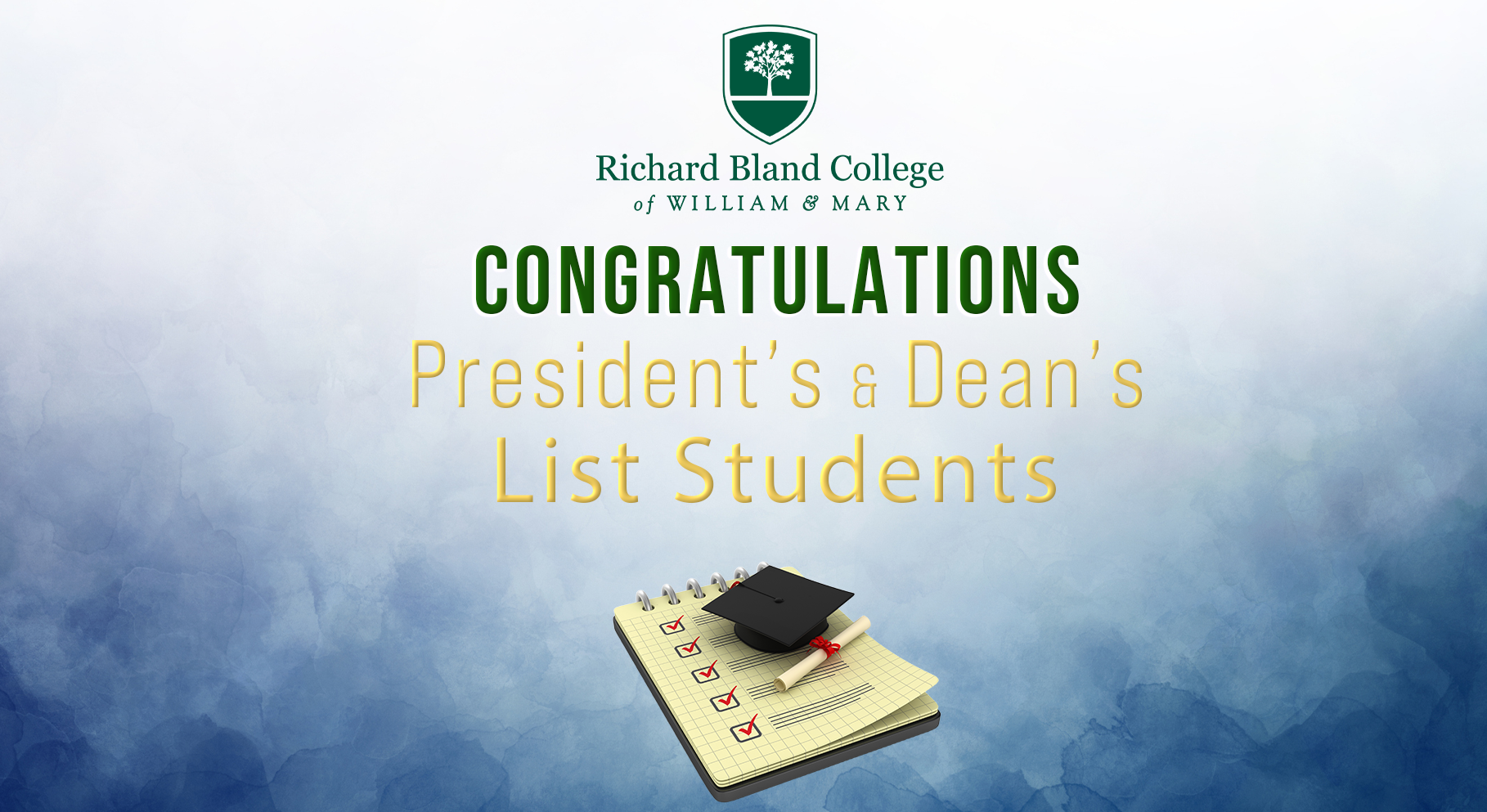 RBC Announces Fall 2024 President's & Dean's List | Richard Bland College